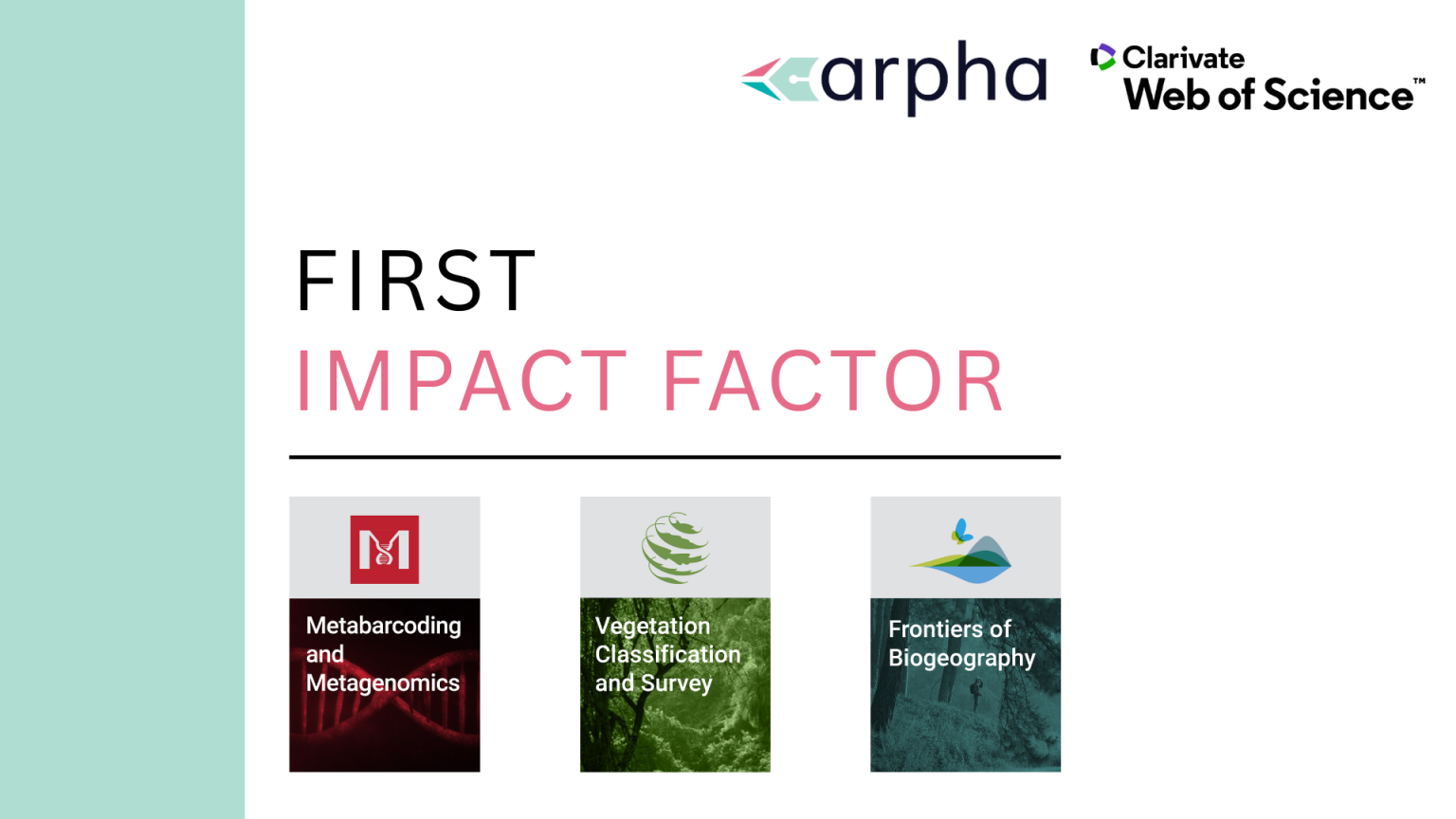 First Impact Factors for three ARPHA-hosted journals